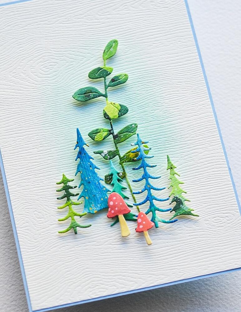 Poppystamps - 2661 Mini Forest Plants craft die