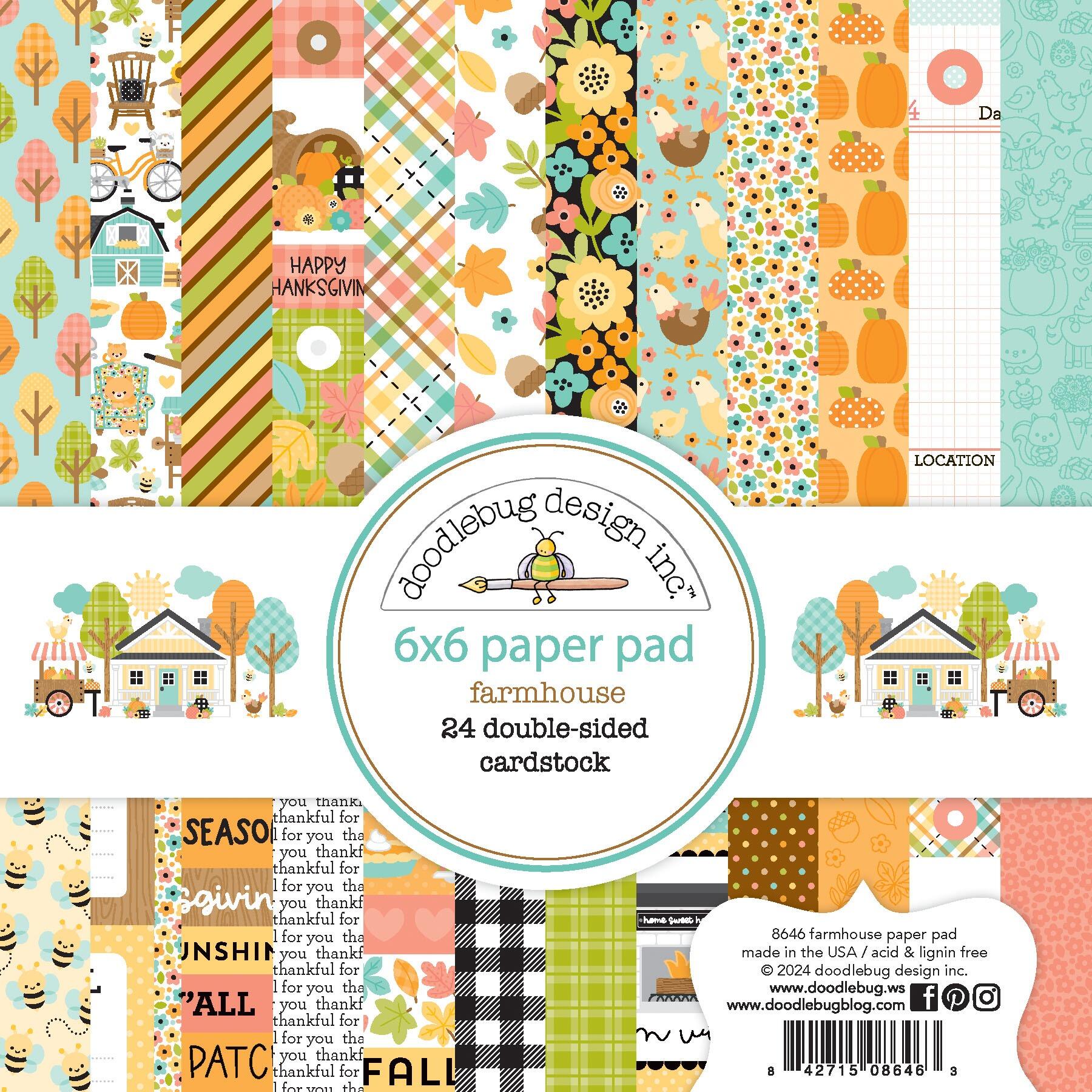 Doodlebug Farmhouse - 6x6 paper pad