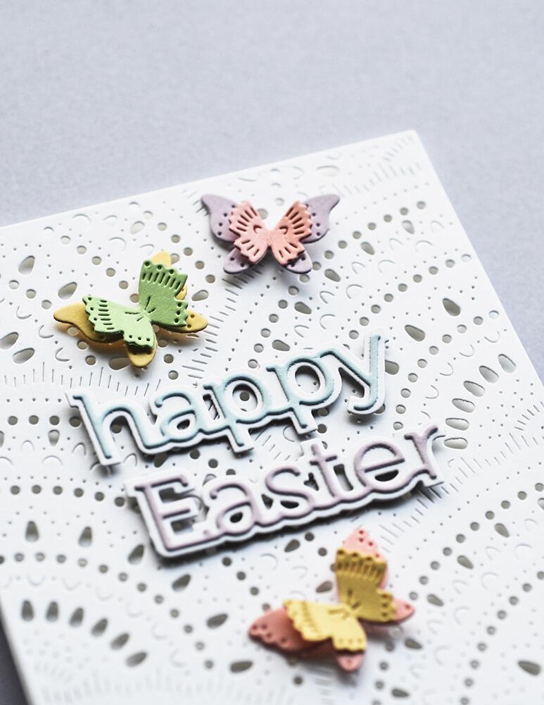 Poppystamps - 2565 Fresh Happy Easter craft die