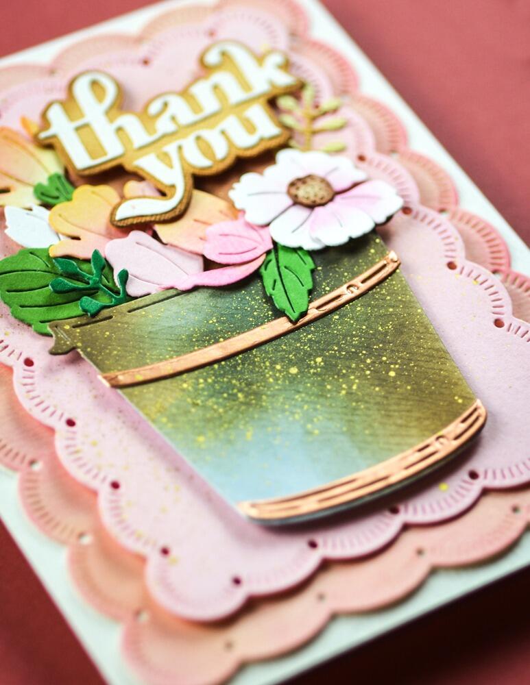Memory Box - 94889 Garden Pail Bouquet craft die