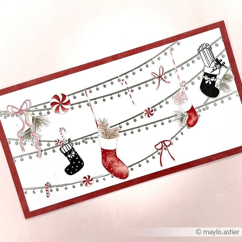 Alexandra Renke stencil - Garland of Lights; String Lights