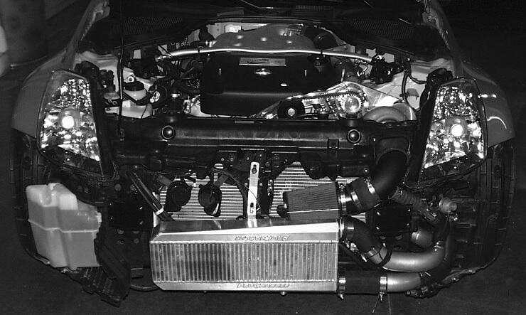 ATI AINB1A-002 INTERCOOLER-3 CORE 350Z-TABS ADDED