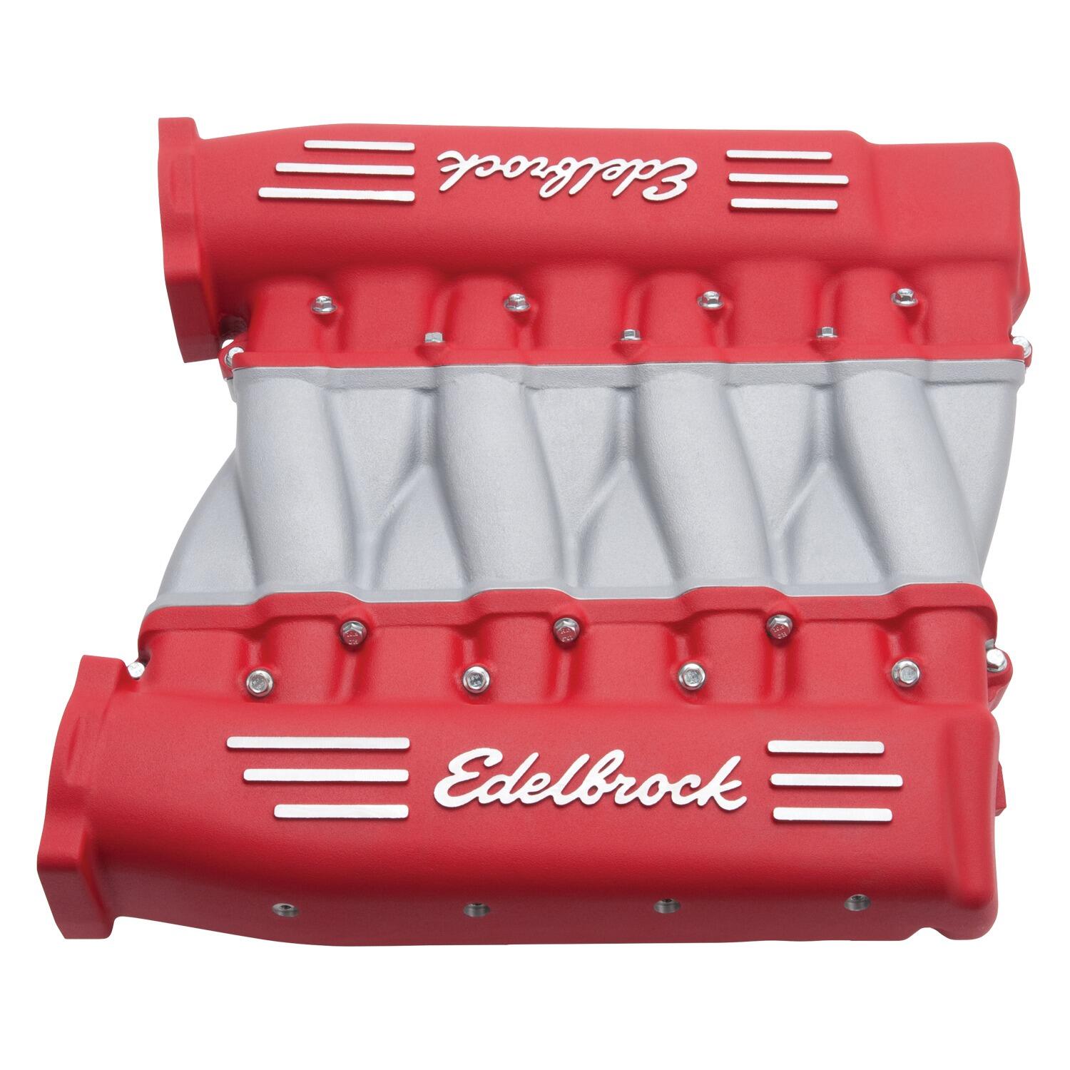 Edelbrock 7141 Cross-Ram Small Block LS3 Red Intake Manifold