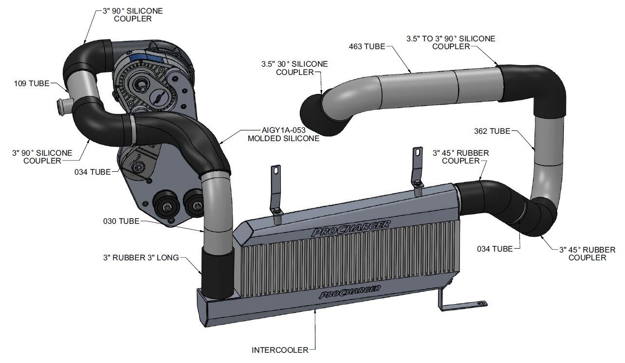 ATI 3KAIC-003 2019+ GM Truck H.O. Intercooler Hardware Bag