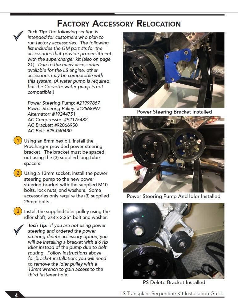 ATI 3LSPS-003 - LSX Power Steering Bracket Iron Block