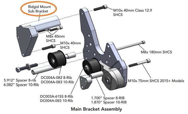 ATI AB029A-222 C7 Ridgid Mount Sub Bracket - 10 Rib