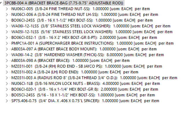 ATI 3PCBB-004 Bracket Brace (7.75-9.75" Adjustable Rod)
