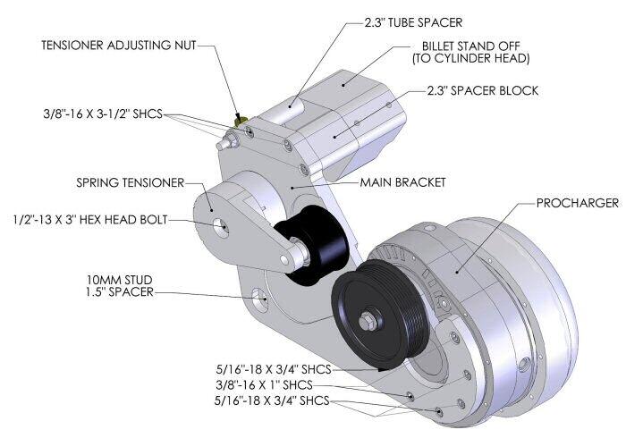 ATI AB033A-002 - GTO "Billet Tower" Bracket Spacer
