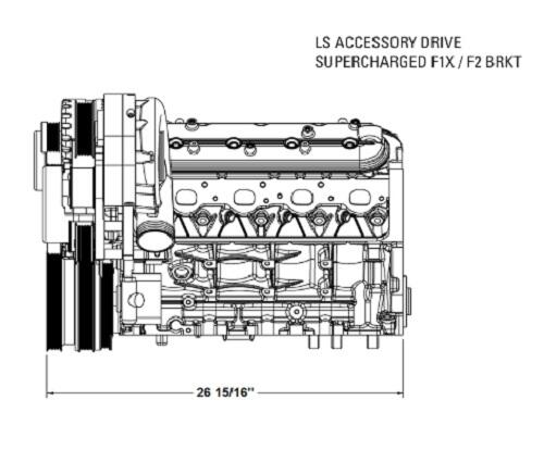 ATI 1LS400-F2-I F-2 SADK Intercooled, Water Pump and Accessory Brkts