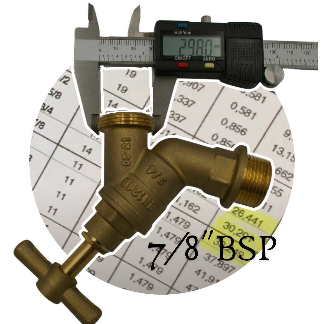 UK Garden Tap Connectors: 7/8" BSP & 5/8" for Specific Outdoor Taps