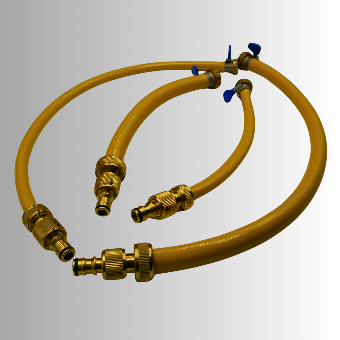 Robox Design Short Garden Hose (300mm/600mm) | 3/4" & 7/8" BSP | Secure ...