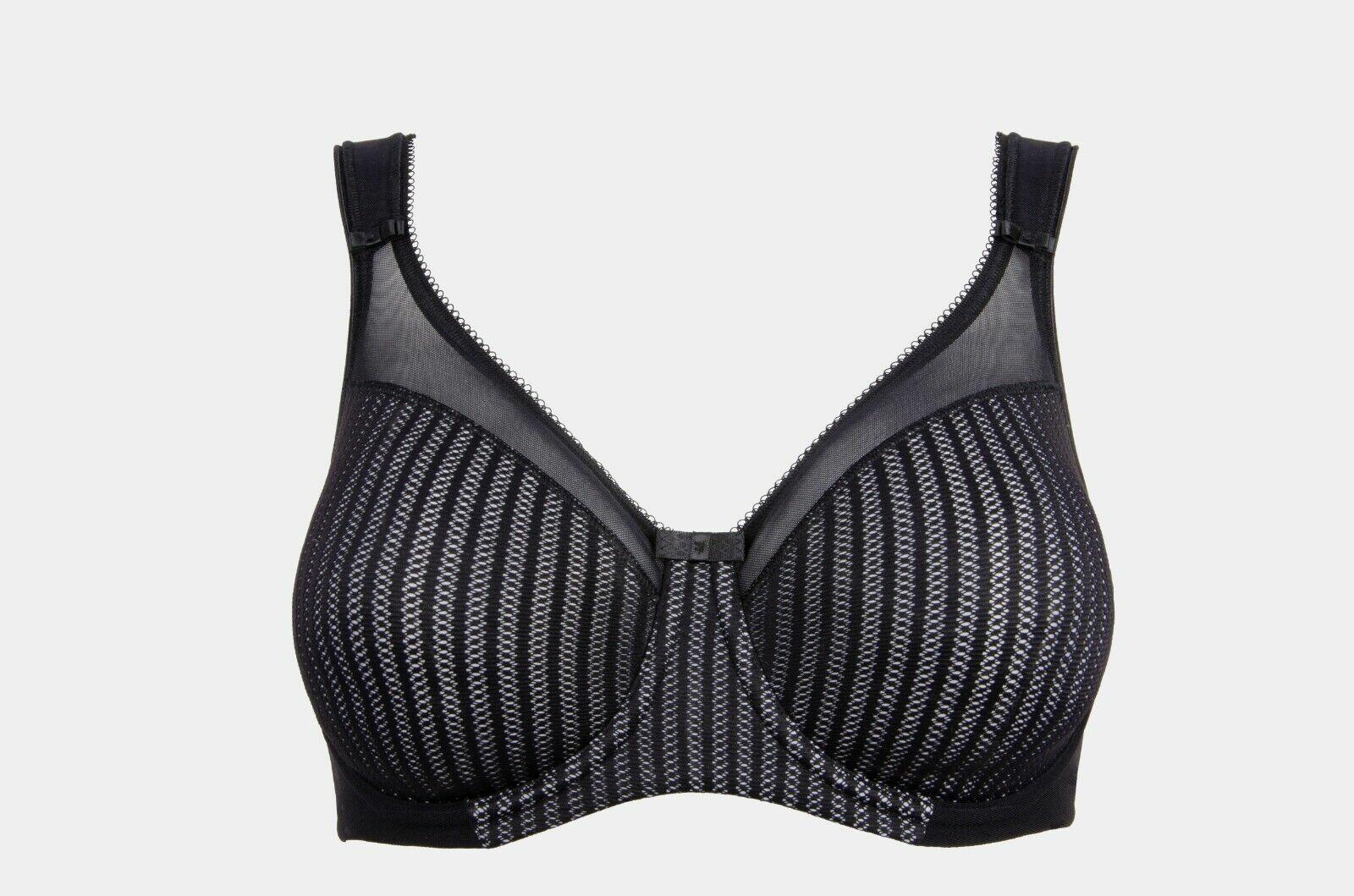 Berlei B541 Underwired Beauty Stripe Smoothing Minimiser Bra Black