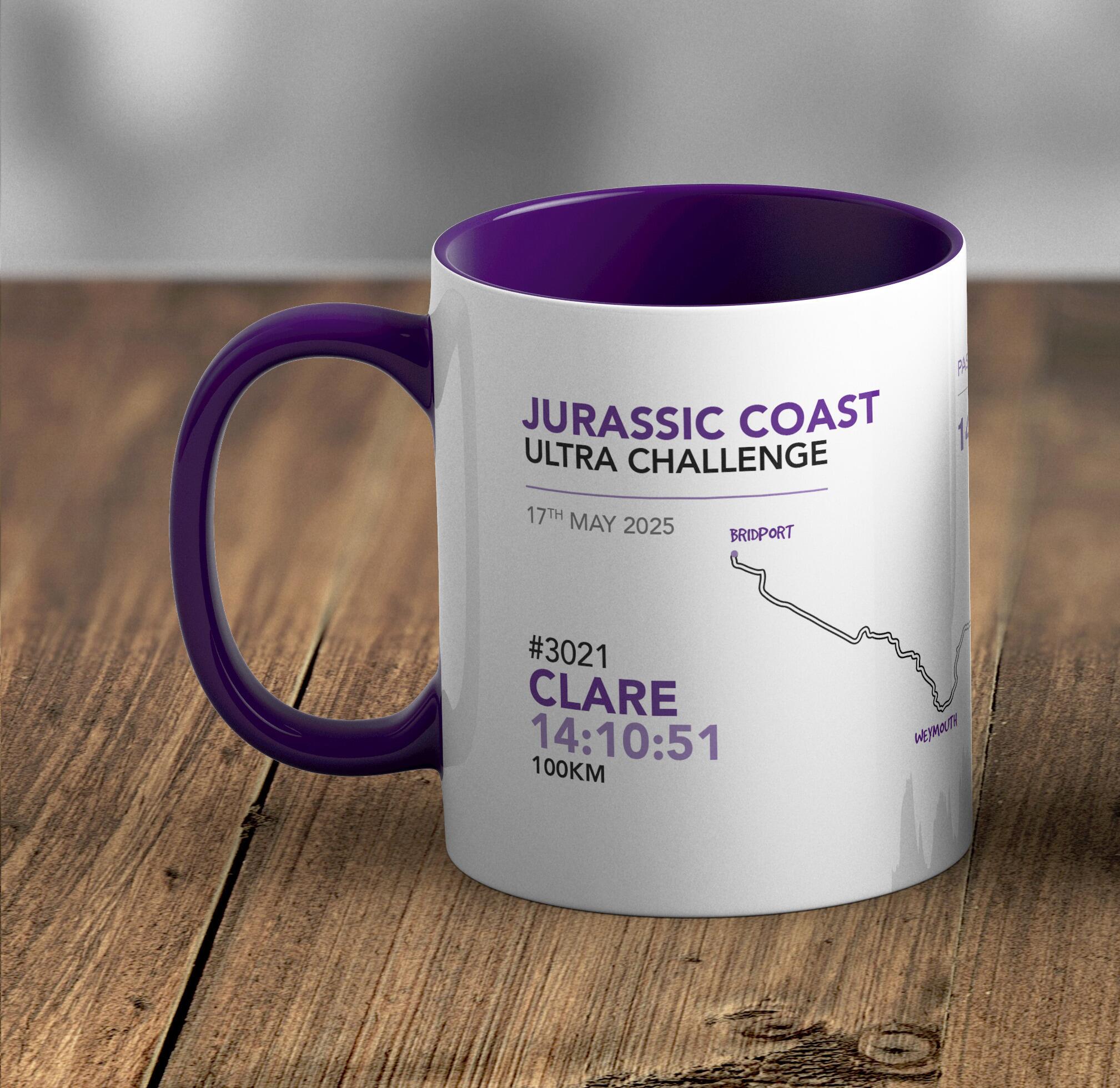 Jurassic Coast Ultra Challenge Personalised Mug