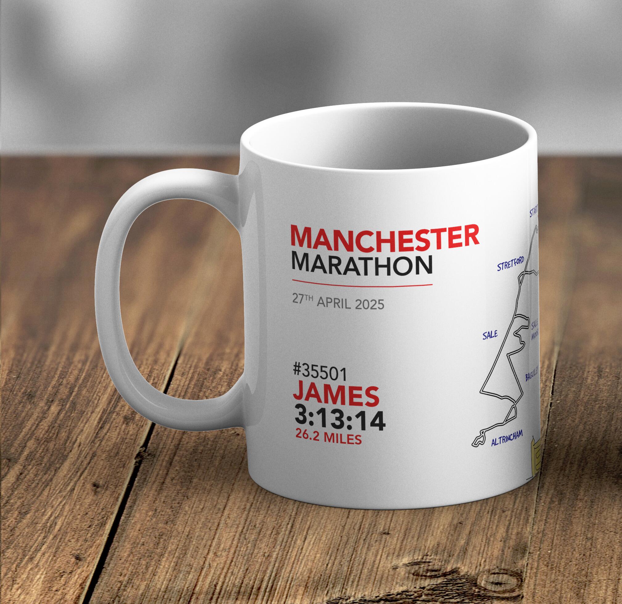 Manchester Marathon Personalised Mug