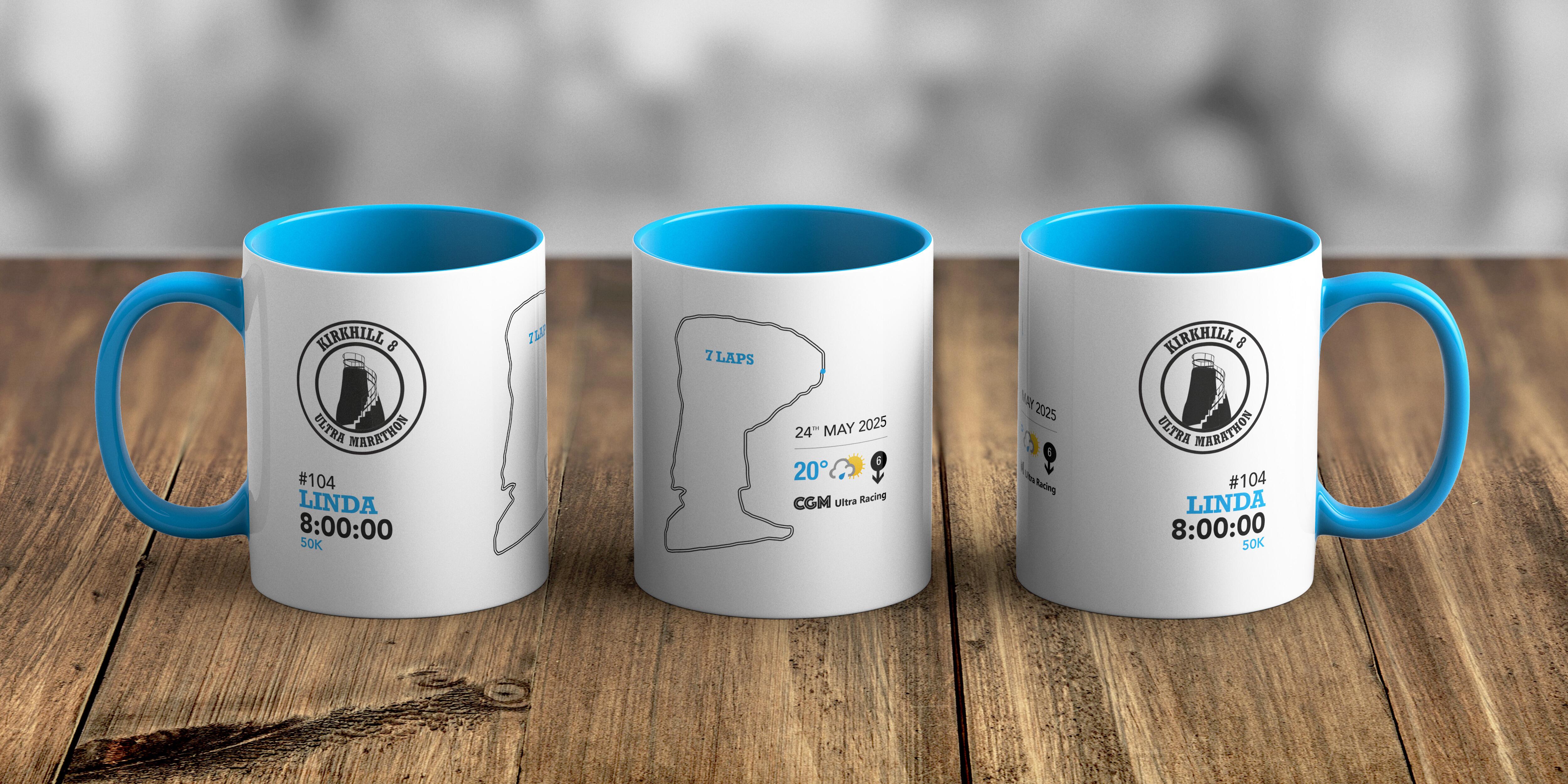 Kirkhill 8 Ultra Marathon Personalised Mug