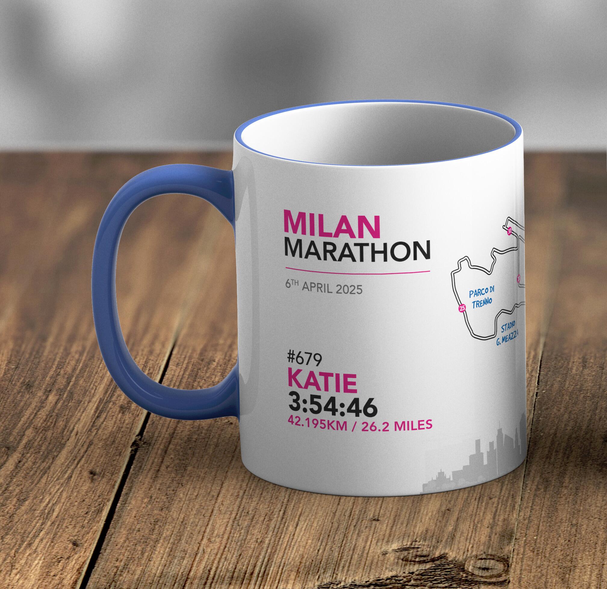 Milan Marathon Personalised Mug