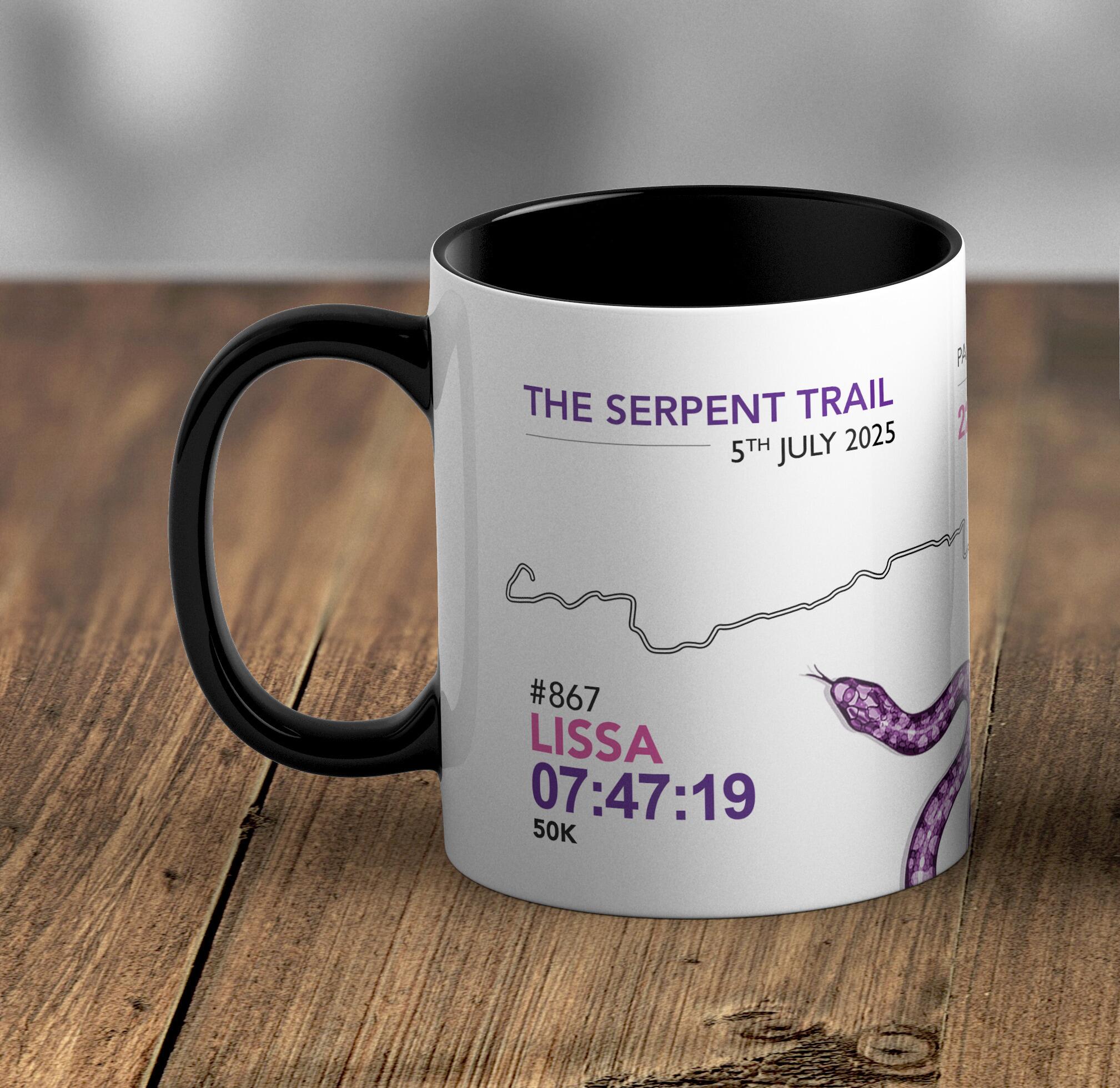 The Serpent Trail Half Marathon, 50K, 100K Personalised Mug