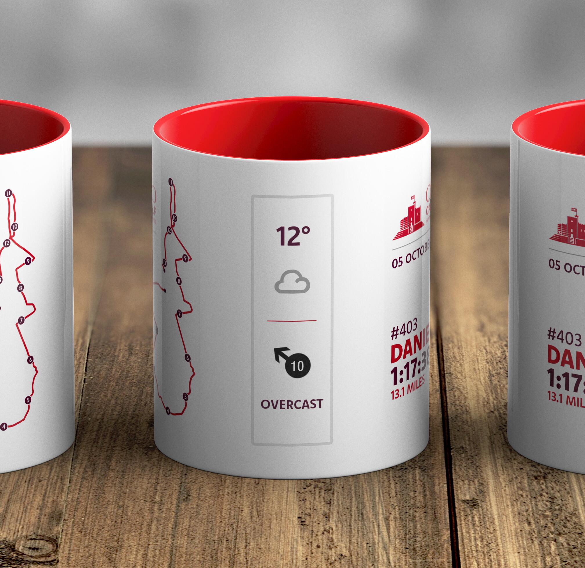 Cardiff Half Marathon Personalised Mug