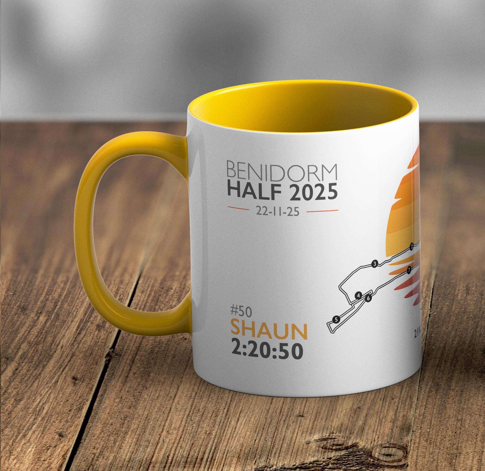 Benidorm Half Marathon Personalised Mug
