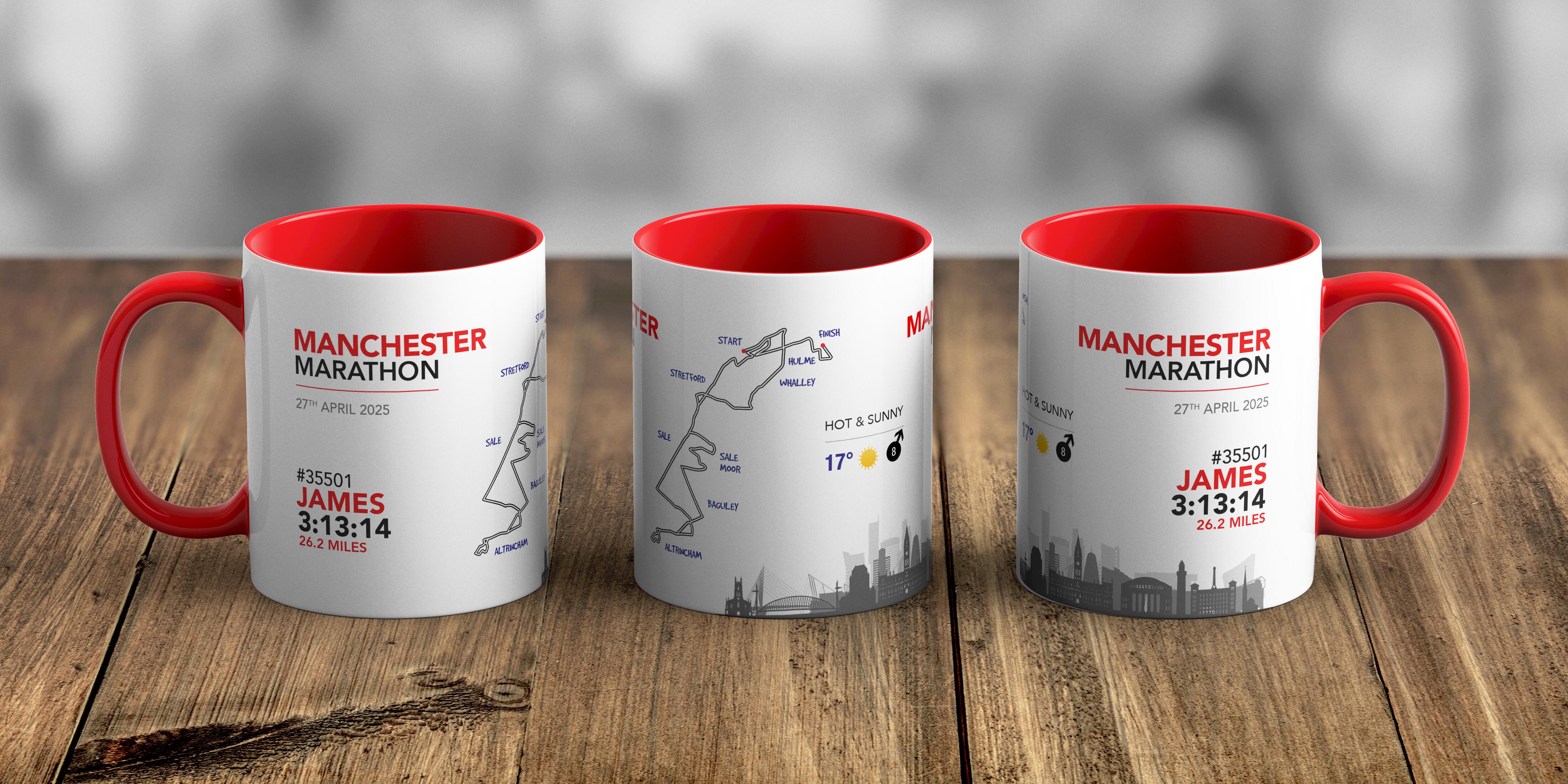 Manchester Marathon Personalised Mug