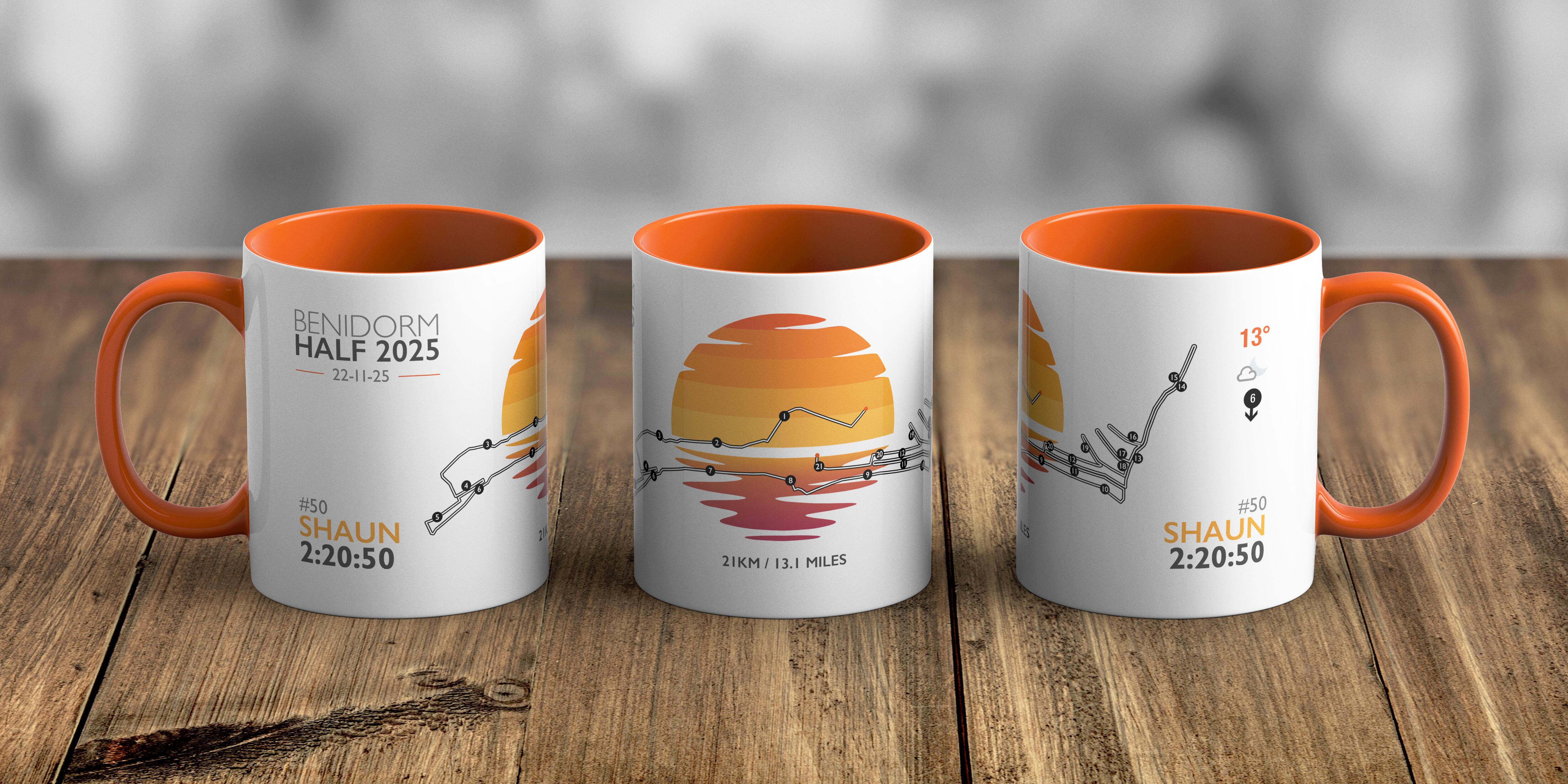 Benidorm Half Marathon Personalised Mug