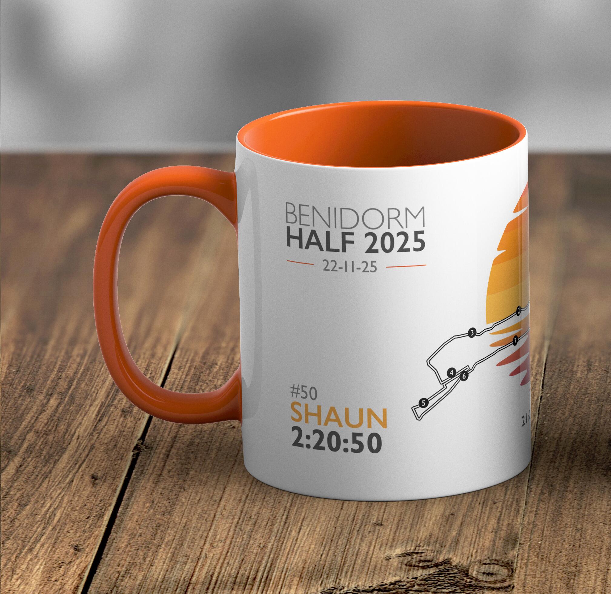 Benidorm Half Marathon Personalised Mug