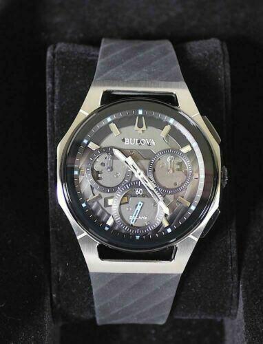 Bulova Rubber Chronograph Mens Watch Ref 98A161 Unworn with tags