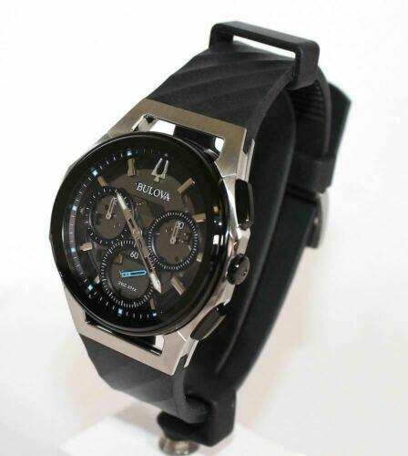 Bulova Rubber Chronograph Mens Watch Ref 98A161 Unworn with tags