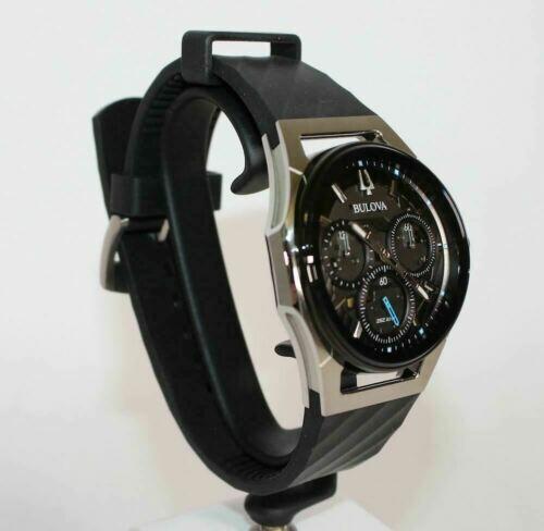 Bulova Rubber Chronograph Mens Watch Ref 98A161 Unworn with tags