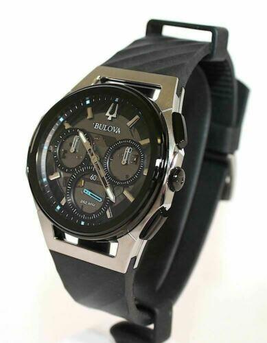 Bulova Rubber Chronograph Mens Watch Ref 98A161 Unworn with tags