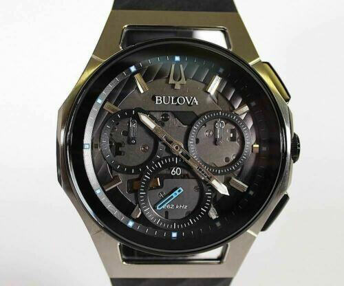 Bulova Rubber Chronograph Mens Watch Ref 98A161 Unworn with tags