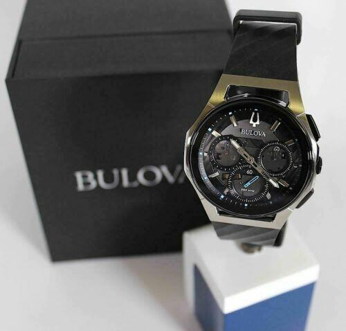 Bulova Rubber Chronograph Mens Watch Ref 98A161 Unworn with tags
