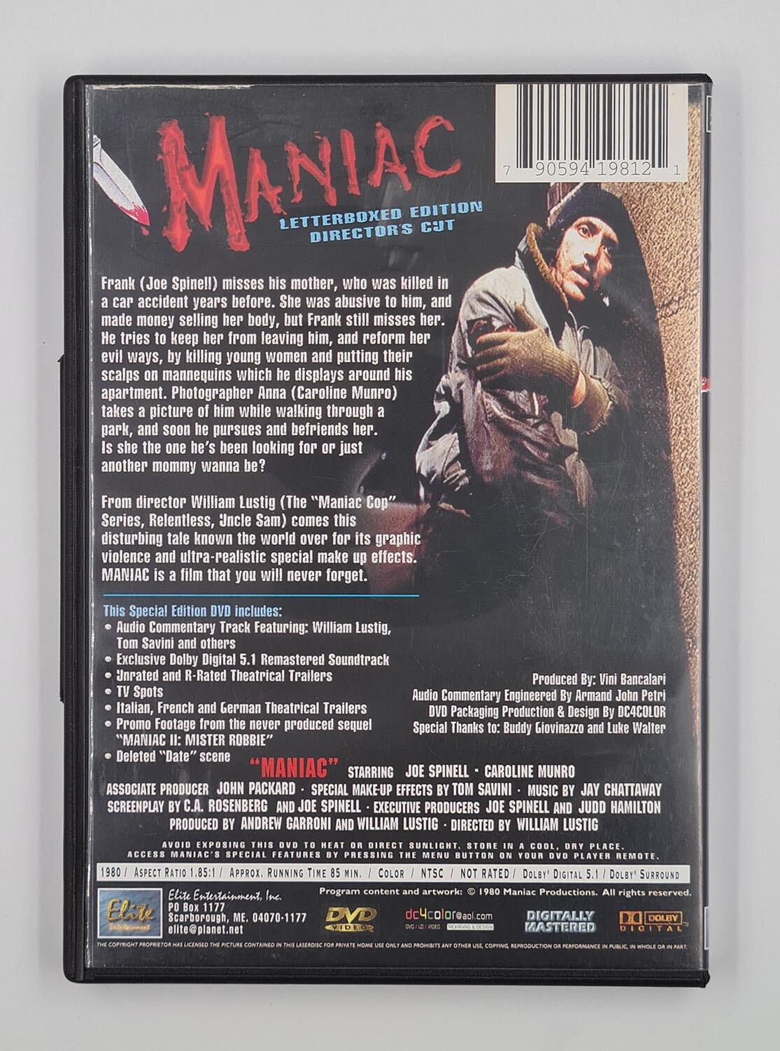 Maniak 1980 Poster Maniac (1980)