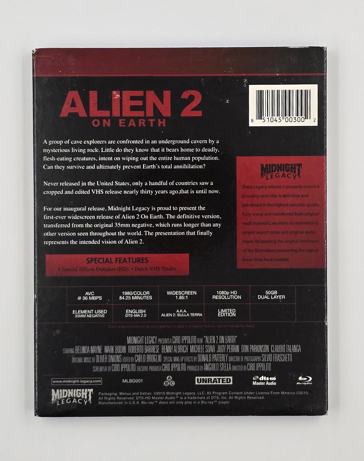Alien 2: On Earth - Limited Edition - Slipcover - Blu-Ray - Region Free ...