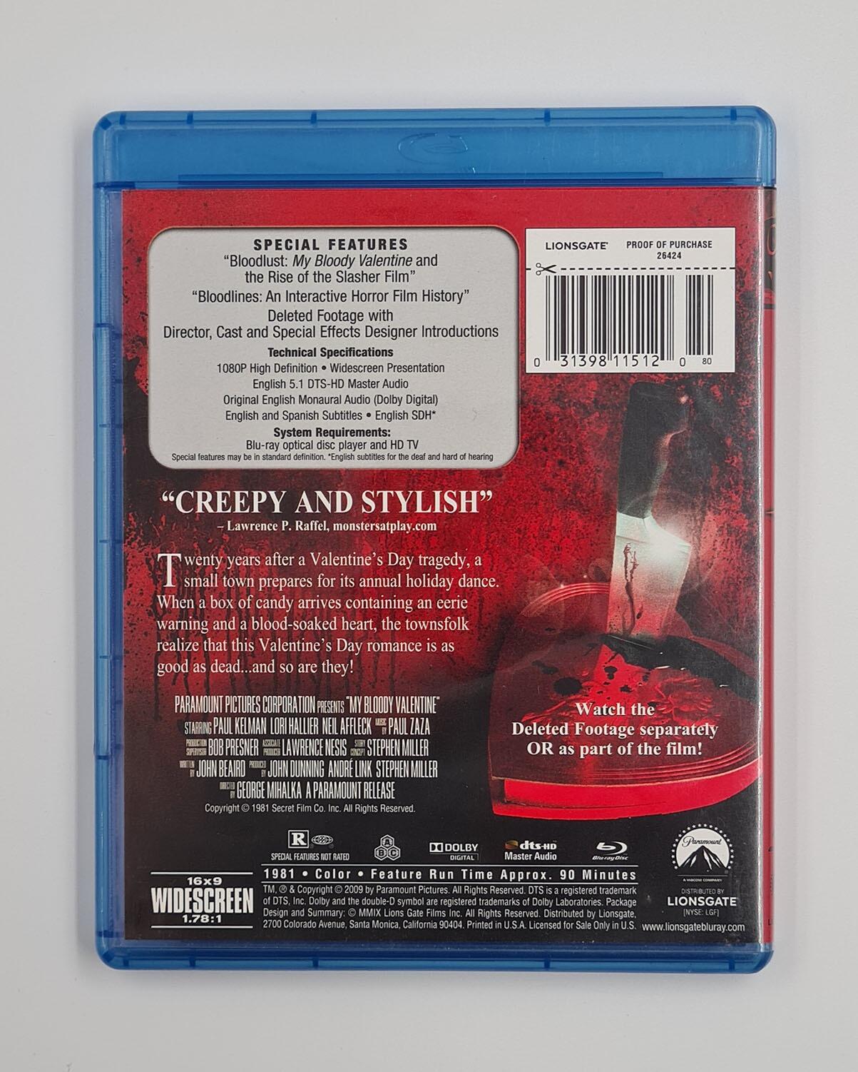 My Bloody Valentine - Blu-Ray - Region Free - [Pre-owned]