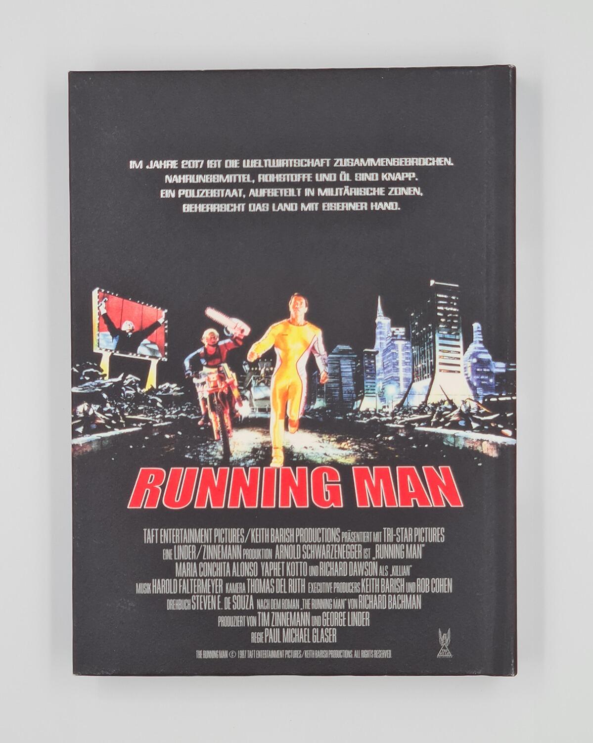 The Running Man - Mediabook - Limited Edition - Blu-Ray + DVD Region B ...