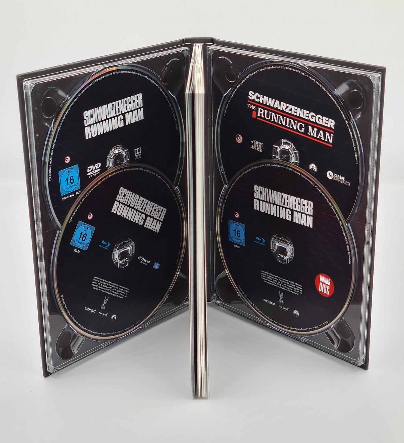 The Running Man - Mediabook - Limited Edition - Blu-Ray + DVD Region B ...