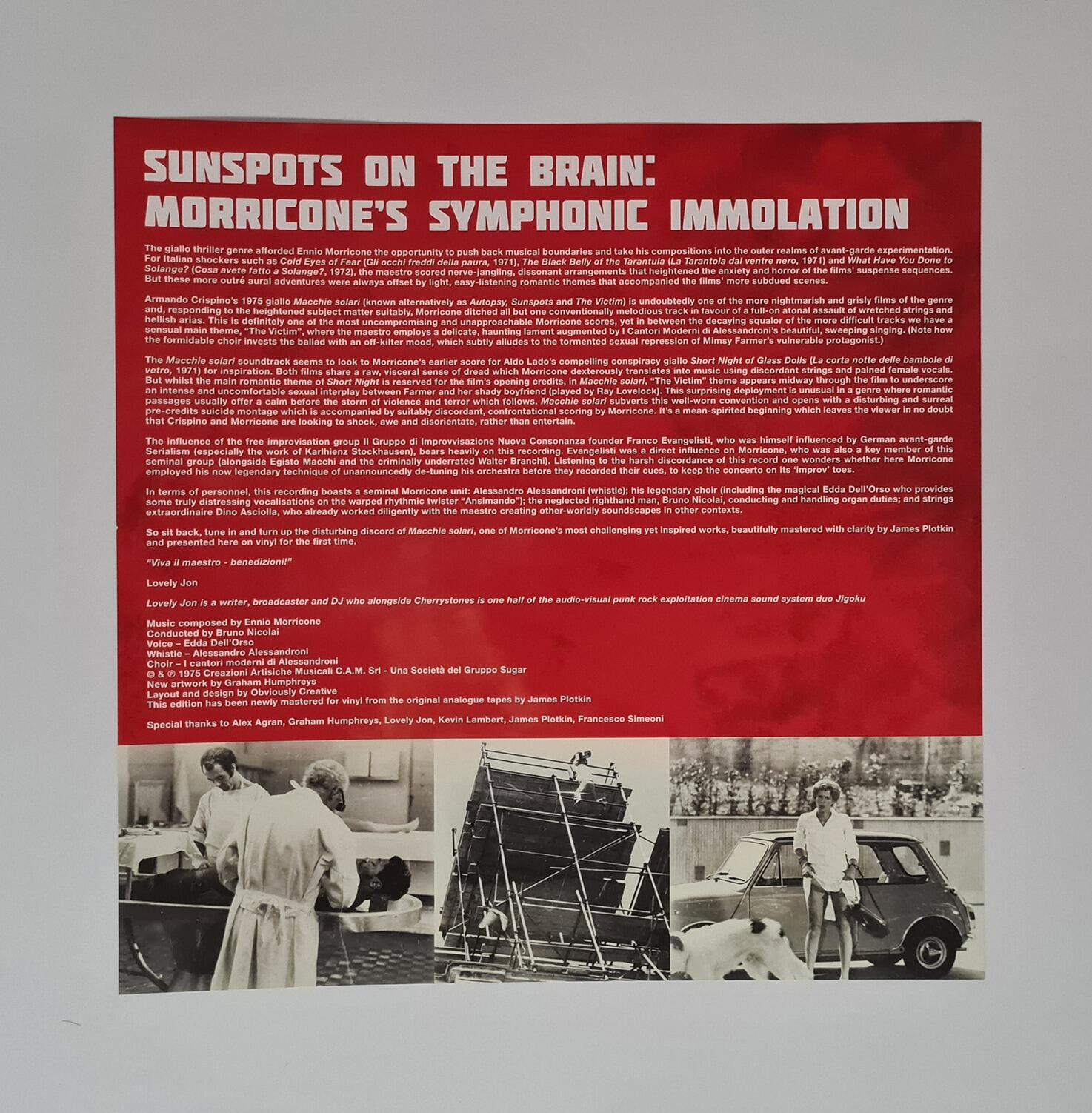 Autopsy (Macchie Solari) Original Motion Picture Soundtrack - 2x Red ...