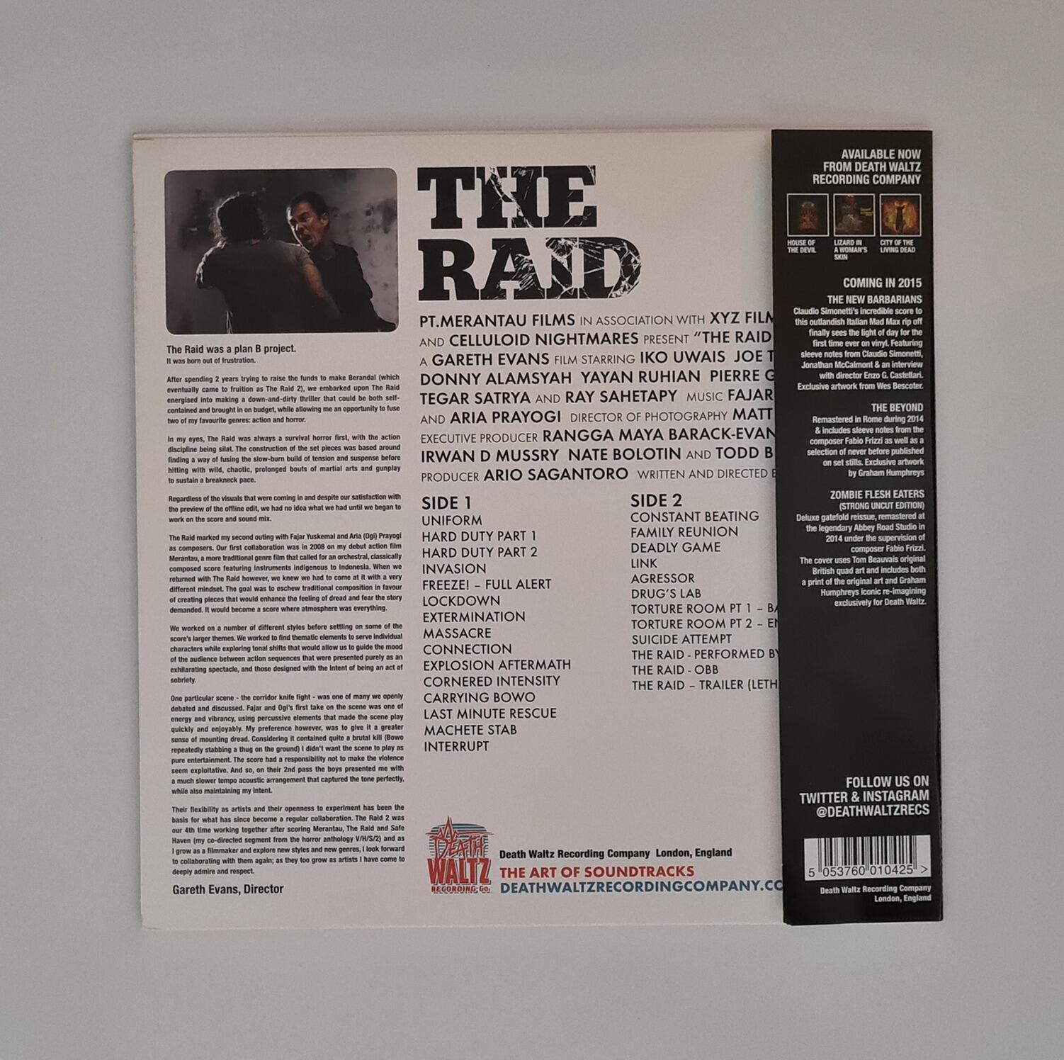 The Raid (Complete Original Indonesian Score LP) - Grey Vinyl - [Pre-owned]