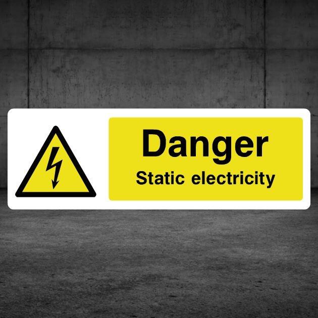 Danger Static Electricity Sign – Comply with HSE Regulations | Safety ...