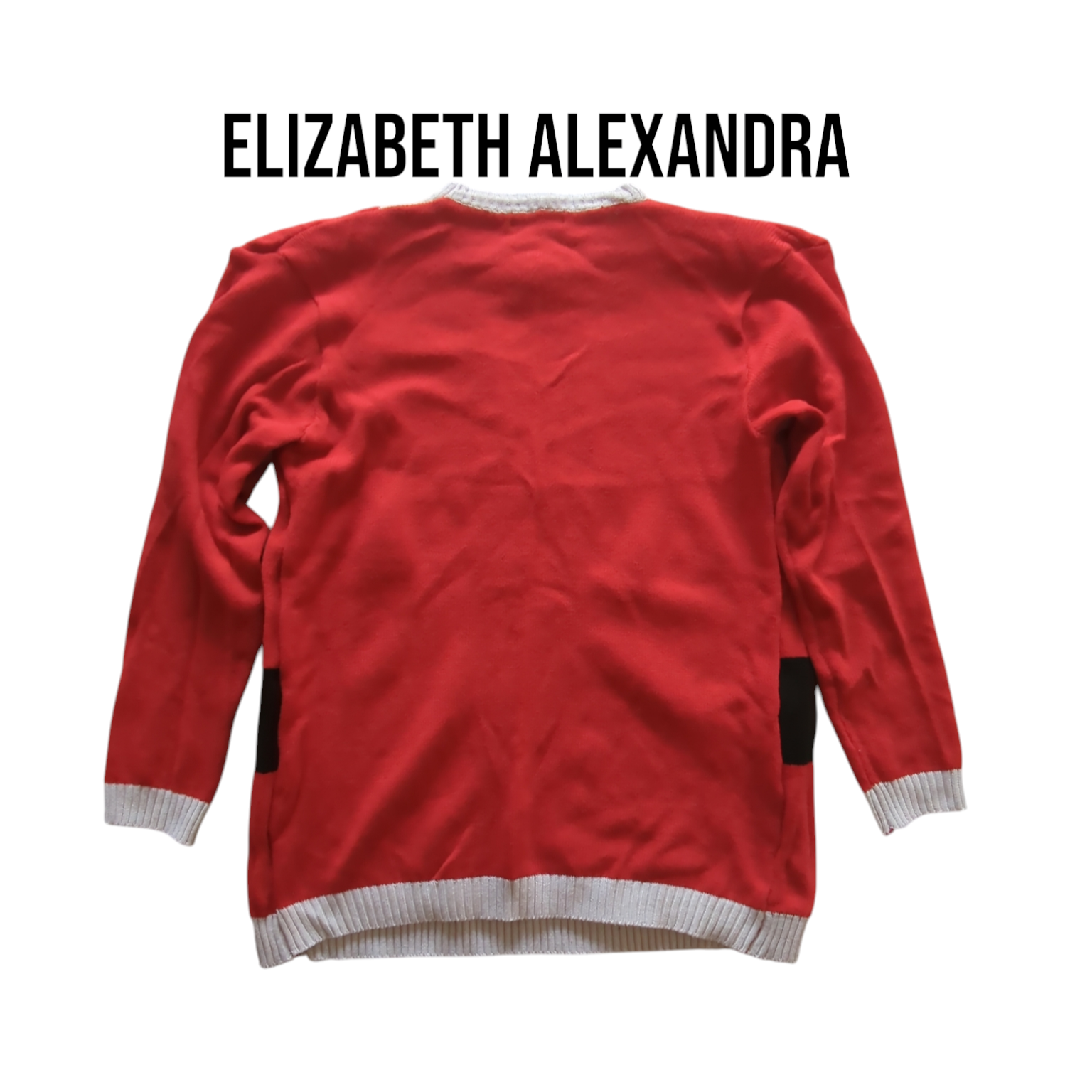Elizabeth Alexandra Womens Red Christmas Jumper Extra Large