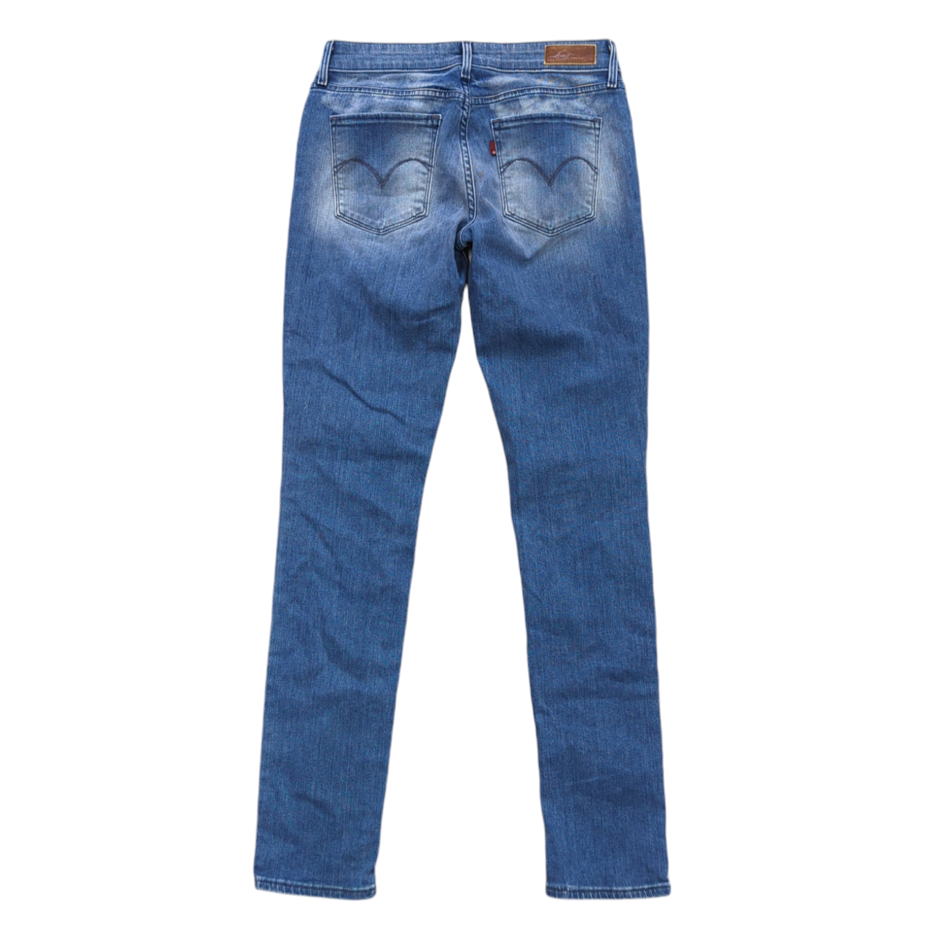 Levis Signature Ladies Blue Zip Fly Demi Curve Skinny Jeans W32