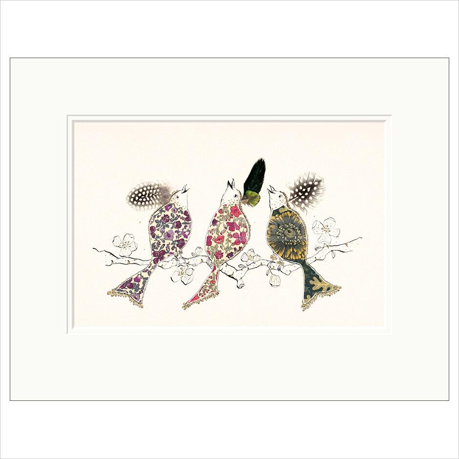 Three Liberty Ladies - Mounted Fine Art Print by Anna Wright