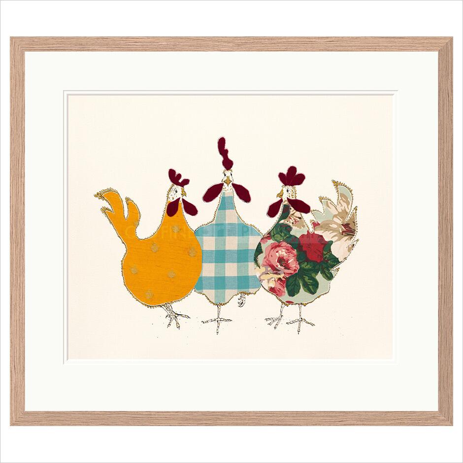 Spring Chickens - Framed Limited Edition Print by Anna Wright