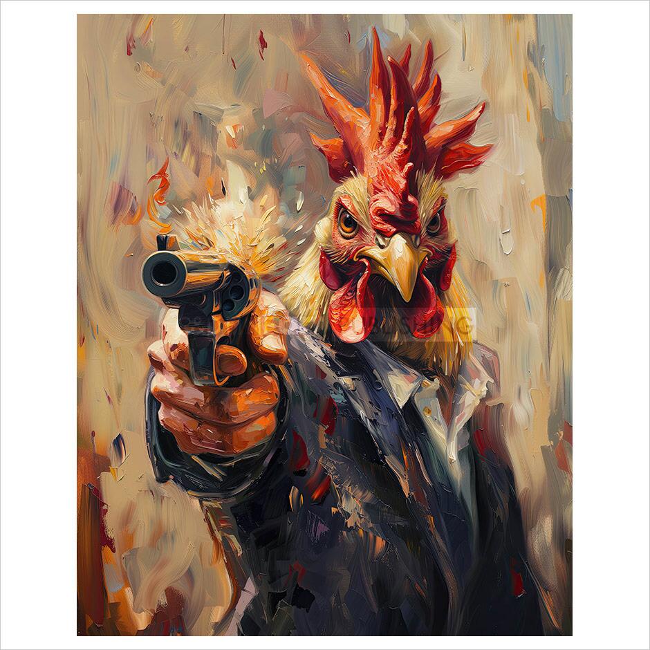 Cock Shot | Block Mounted Print | by Boid