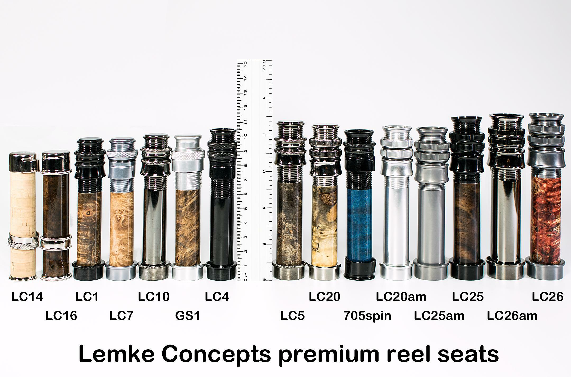 Lemke Concepts fly reel seats