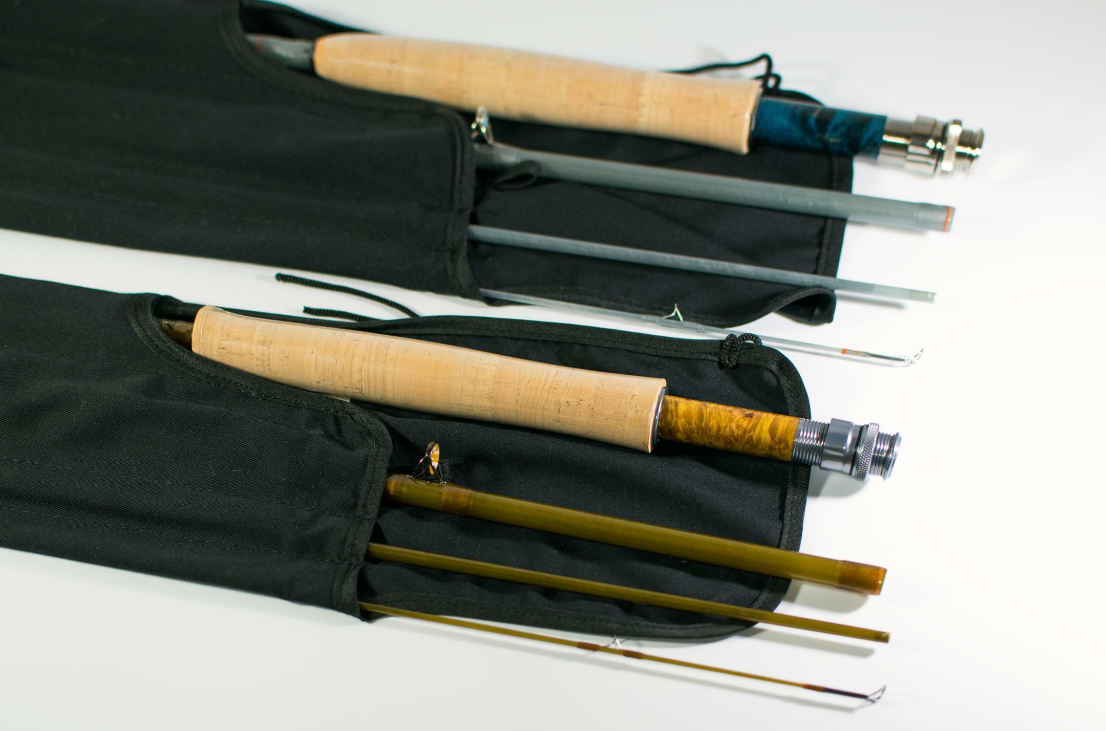 Fibreglass fly rods