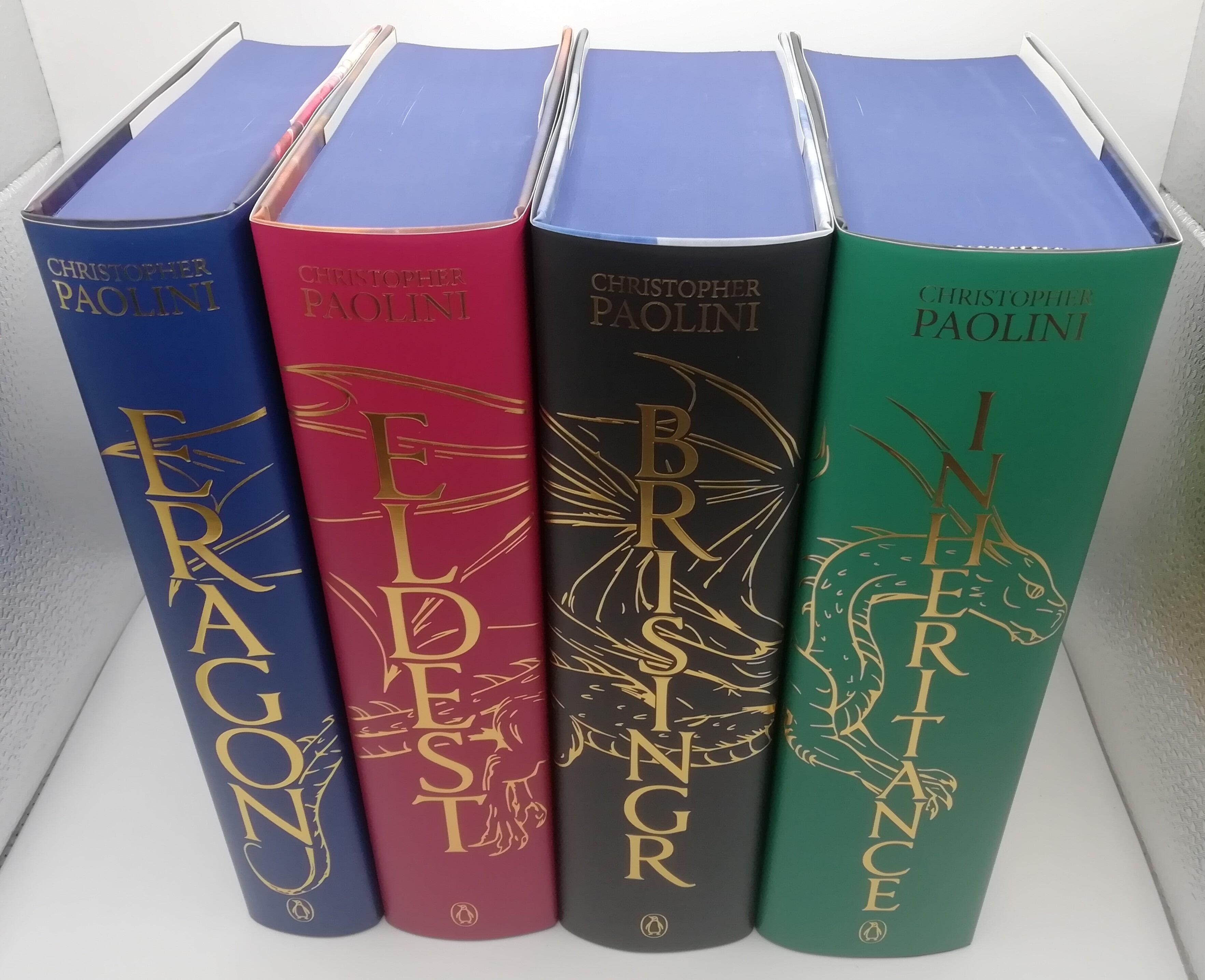 Christopher Paolini THE INHERITANCE CYCLE Signed Complete Set Broken Binding