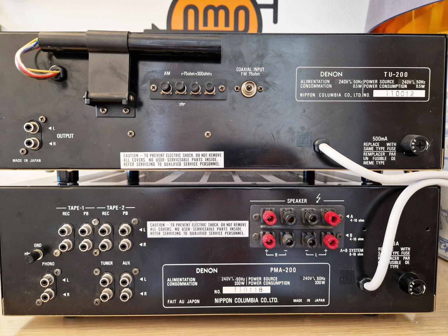 Denon PMA-200 Integrated Amplifier & TU-200 Radio Tuner
