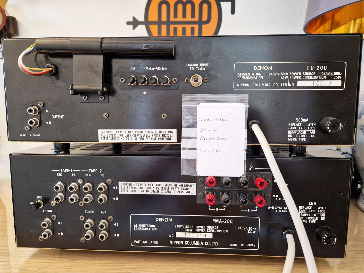 Denon PMA-200 Integrated Amplifier & TU-200 Radio Tuner
